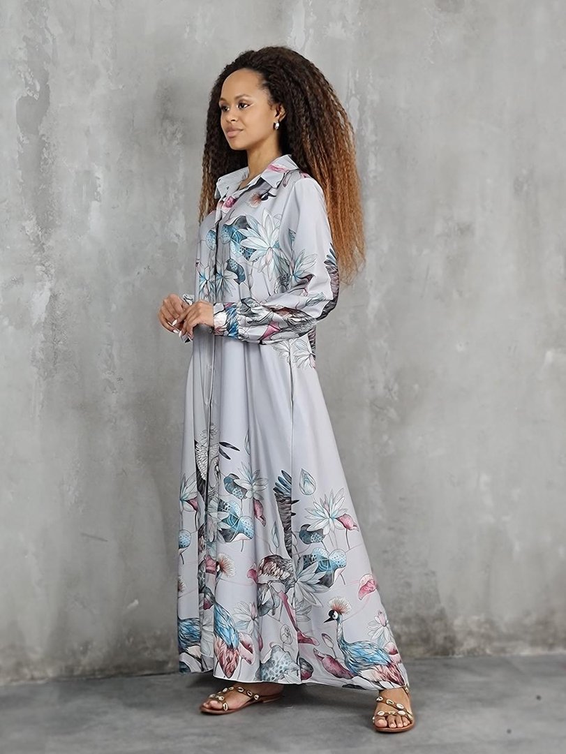 Платье серое Joleen арт. 8979 купить в интернет-магазине MyLittleItaly ...